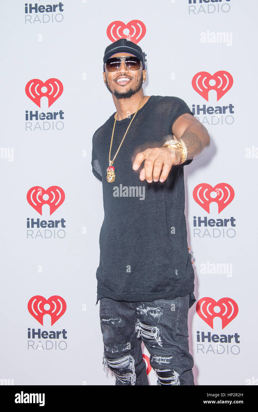 Singer Trey Songz attends the 2015 iHeartRadio Music Festival at MGM ...