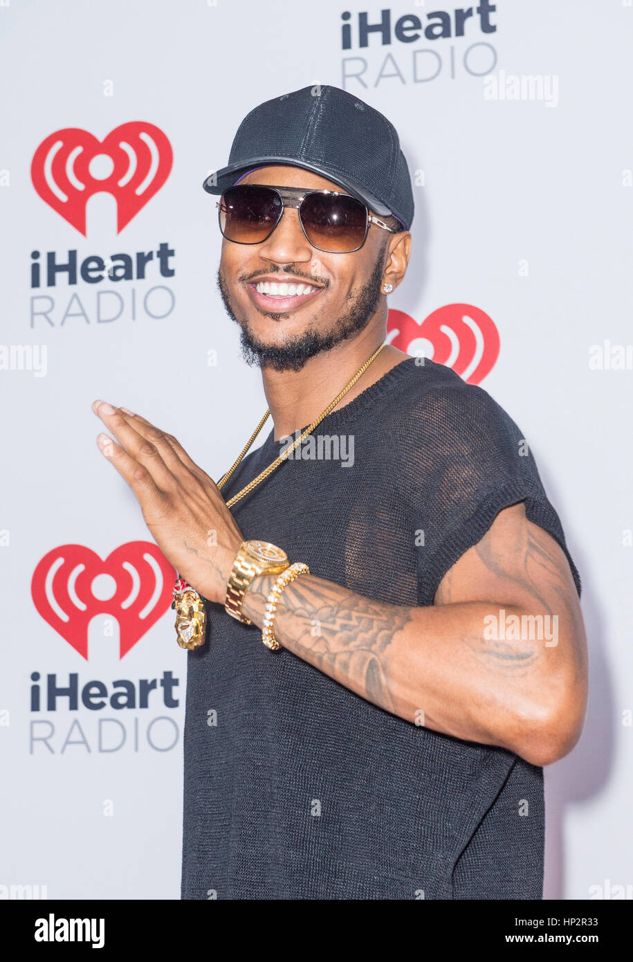 Singer Trey Songz attends the 2015 iHeartRadio Music Festival at MGM ...
