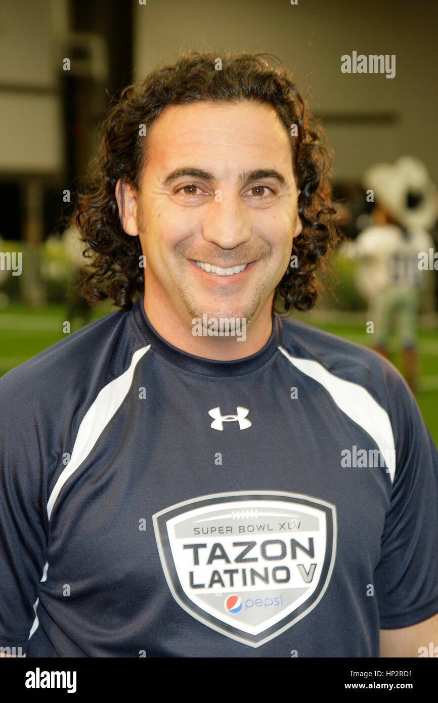 Martin Gramatica at the Tazon Latino V flag football game at Super Bowl ...