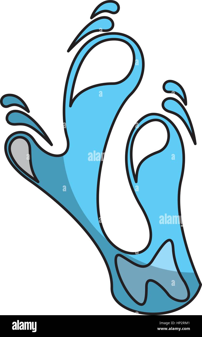 pure water emblem isolated icon vector illustration design Stock Vector ...