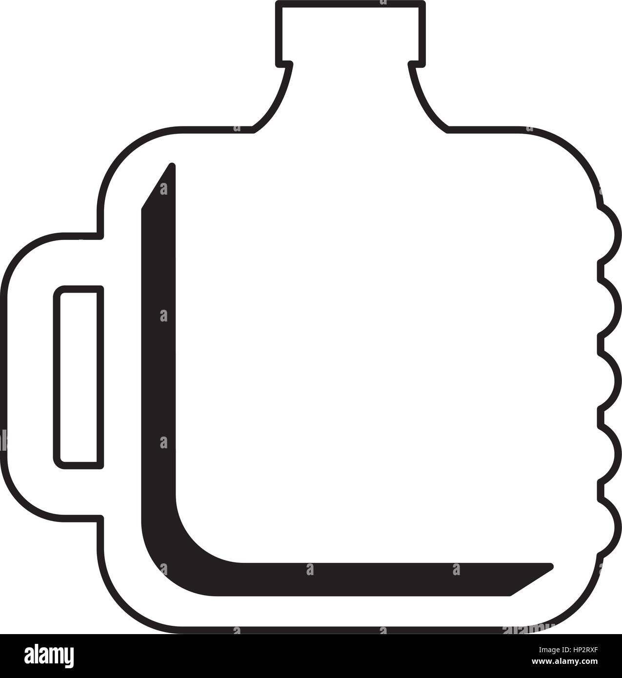 water big bottle isolated icon vector illustration design Stock Vector ...