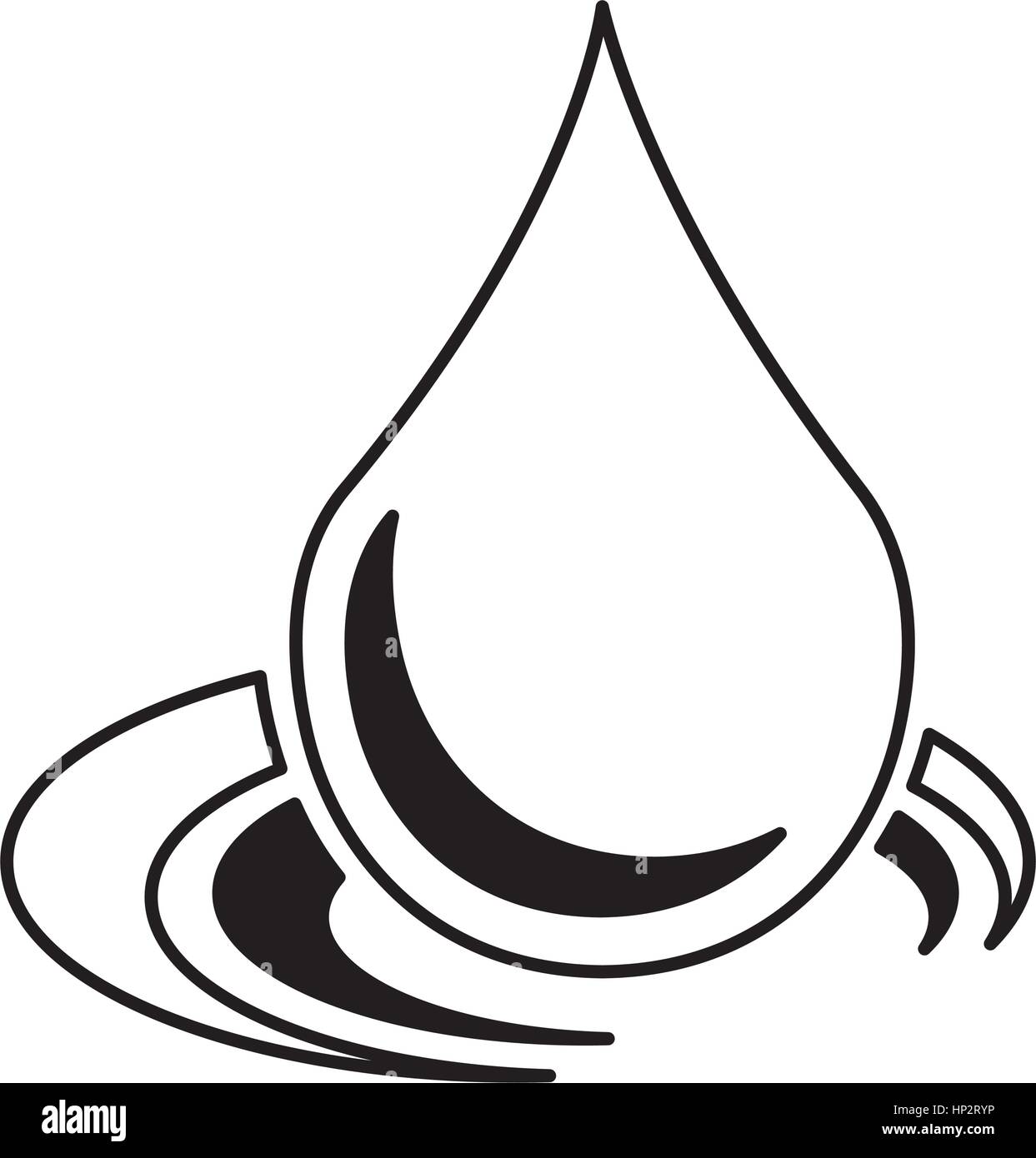 pure water emblem isolated icon vector illustration design Stock Vector ...