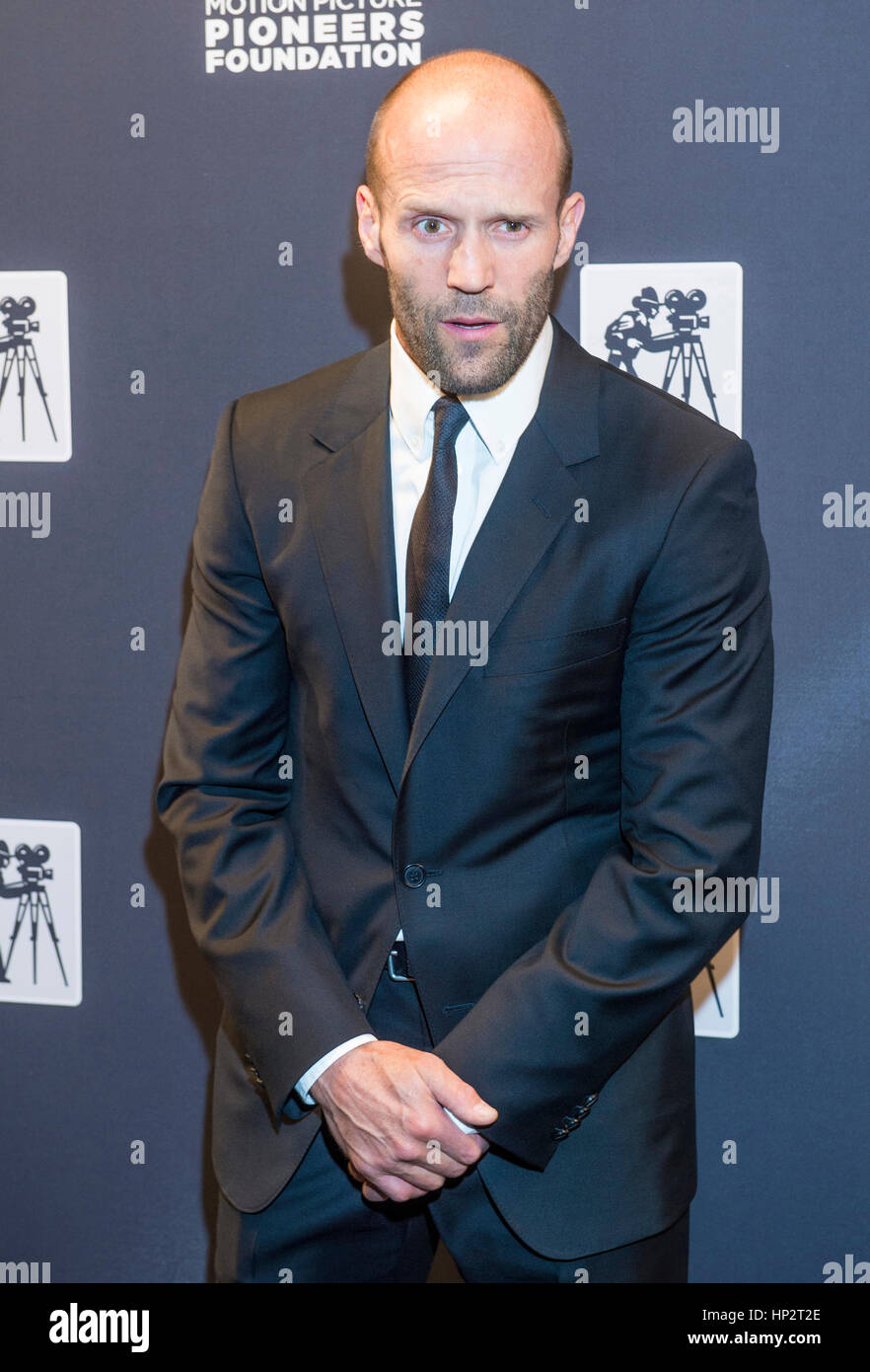 Actor Jason Statham attends the Pioneer Dinner during 2015 CinemaCon at ...