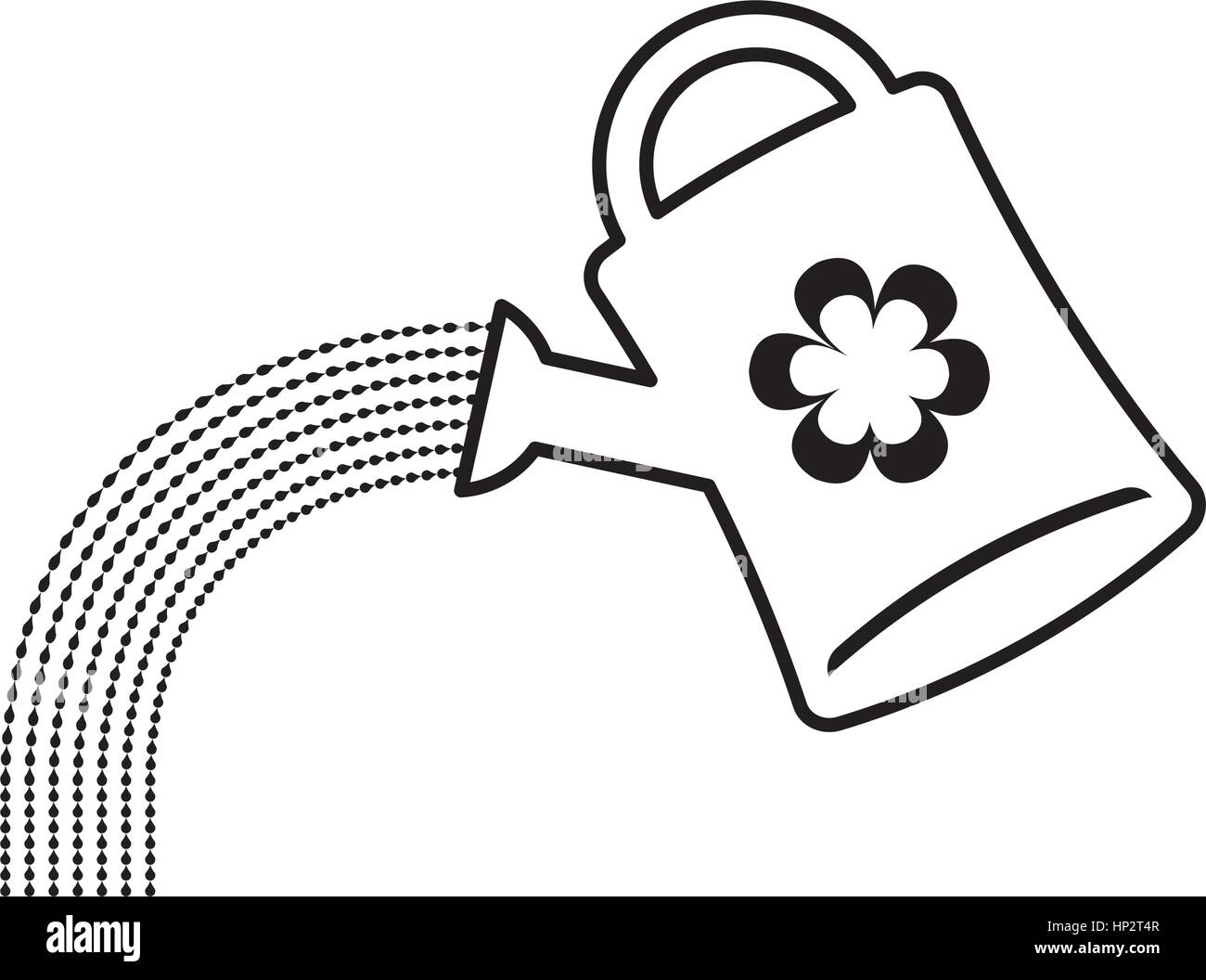 Watering Can Clipart Black And White