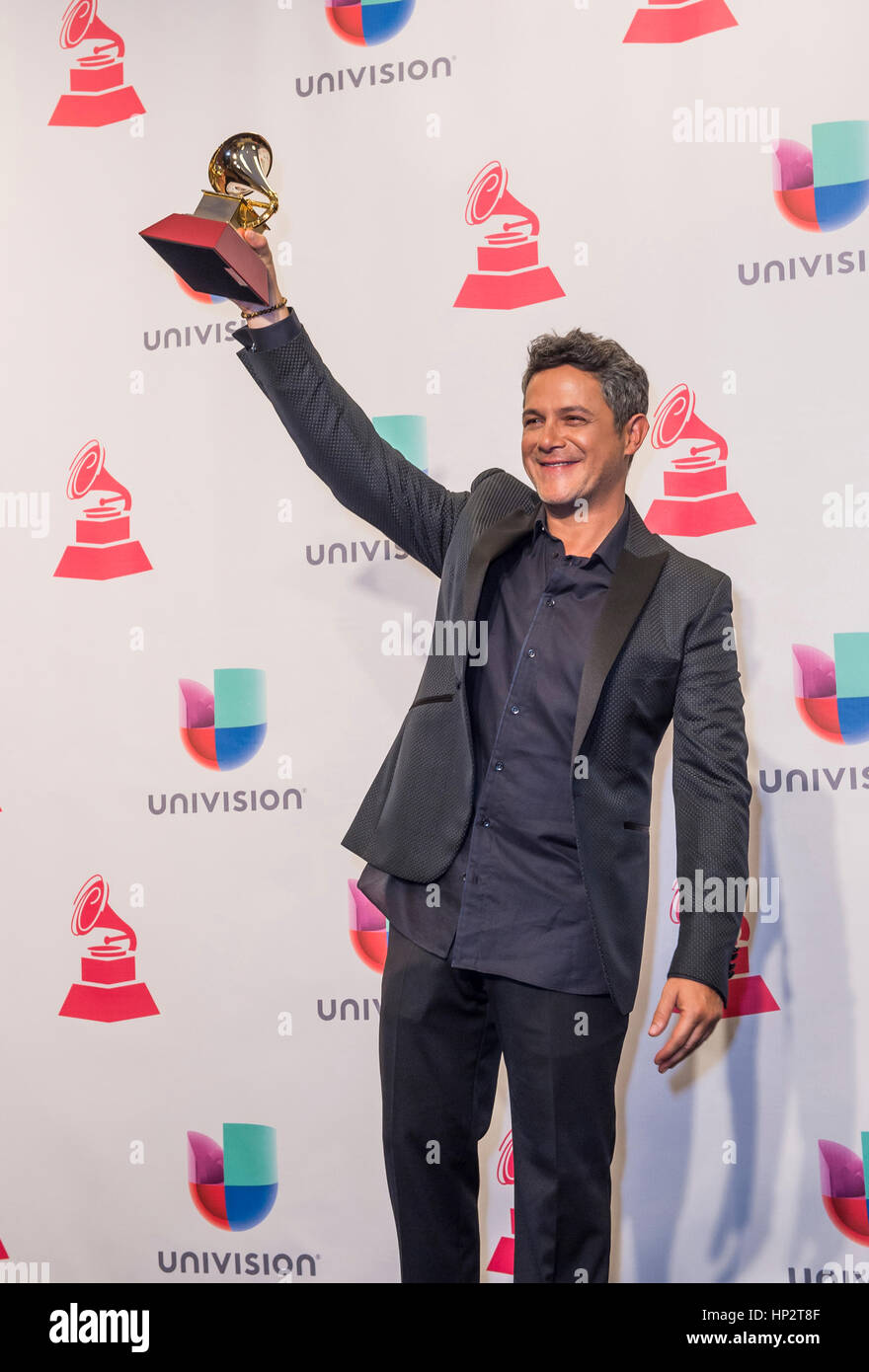 Alejandro Sanz, winner of the Best Pop Vocal Album Award poses in the ...
