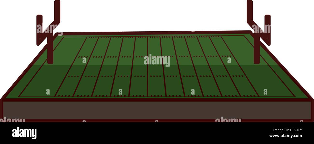 american football field icon vector illustration design Stock Vector ...