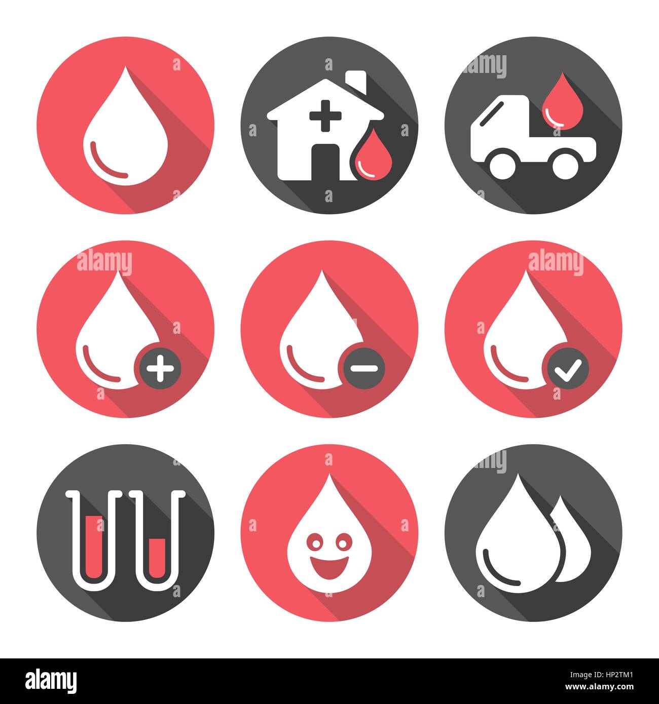 Blood donation vector icons set Stock Vector Image & Art - Alamy