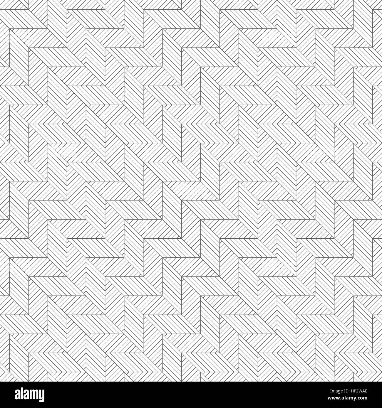 Seamless pattern. Simple original texture with thin lines. Repeating geometrical shapes, zigzags ...
