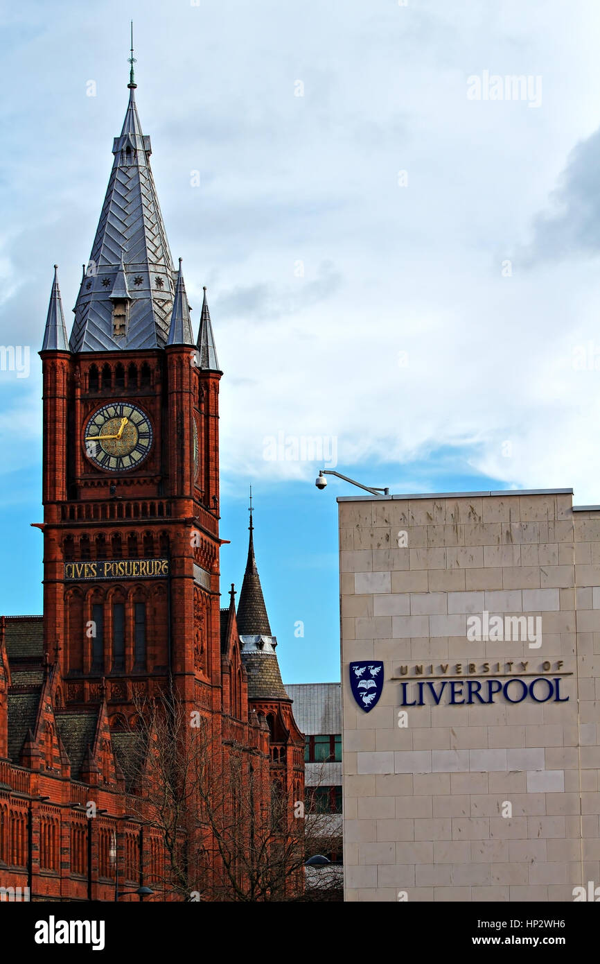 The Victoria Building of the University of Liverpool, is on the corner ...