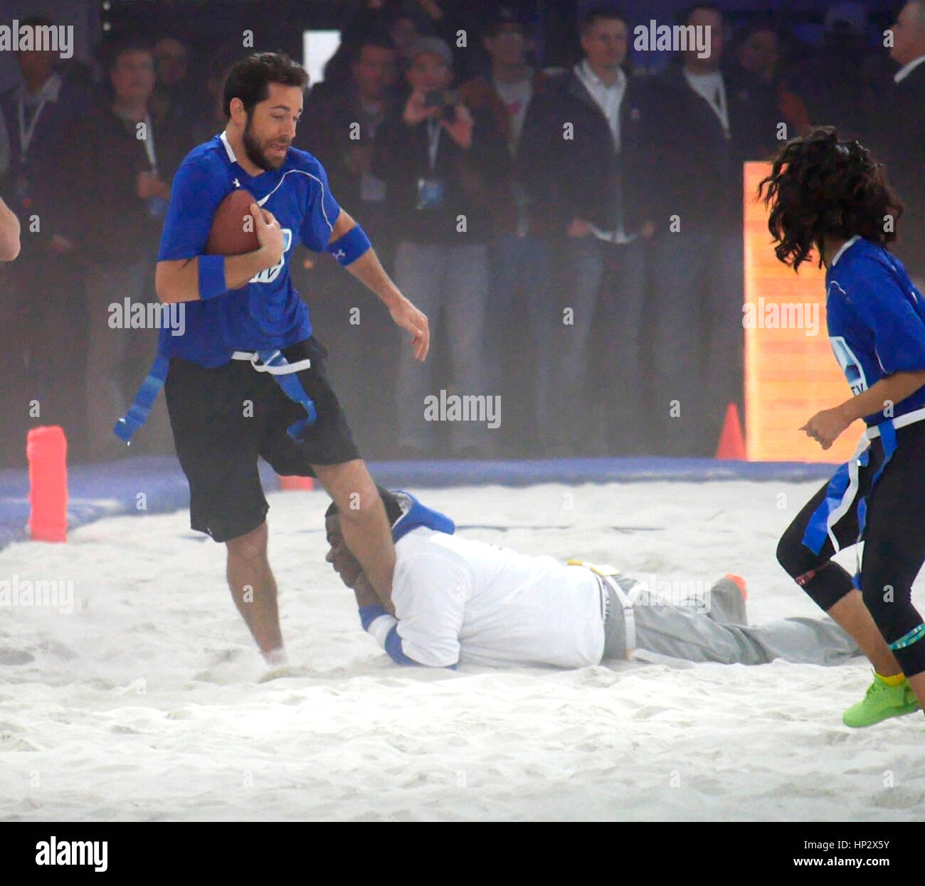 Zachary Levi gets tackled by Tracy Morgan at Directv's 8th Annual ...