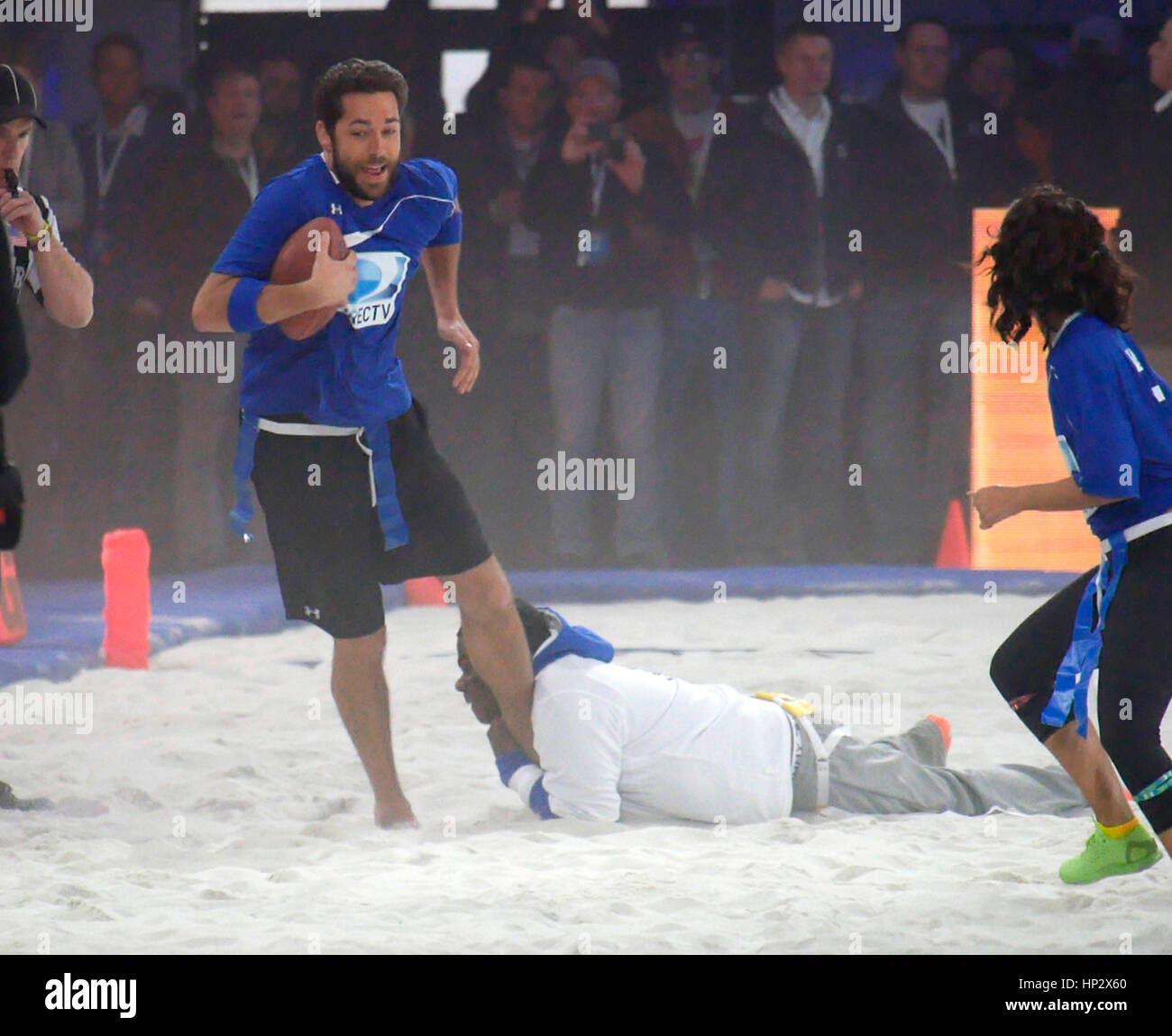Zachary Levi gets tackled by Tracy Morgan at Directv's 8th Annual ...