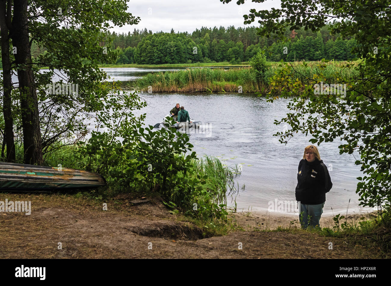 Hunter on canoe hi-res stock photography and images - Alamy