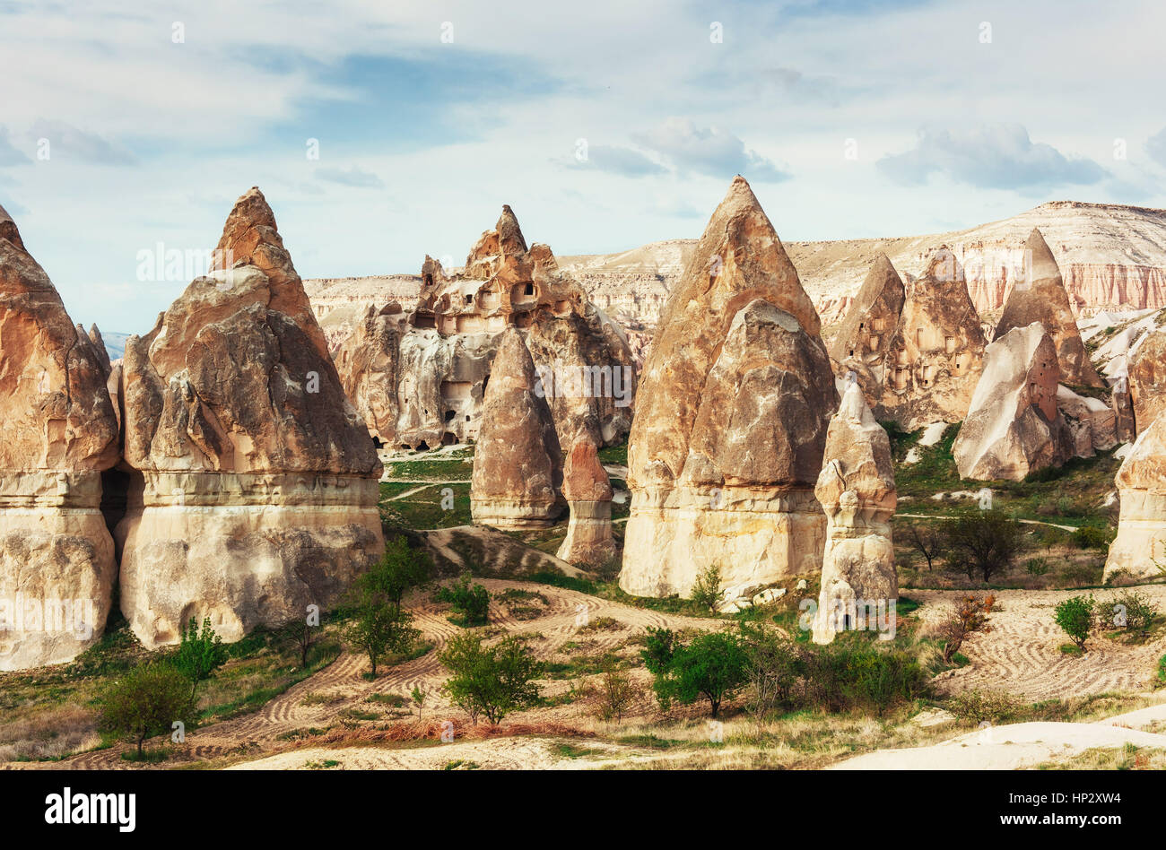 cave city in Cappadocia Turkey Stock Photo - Alamy