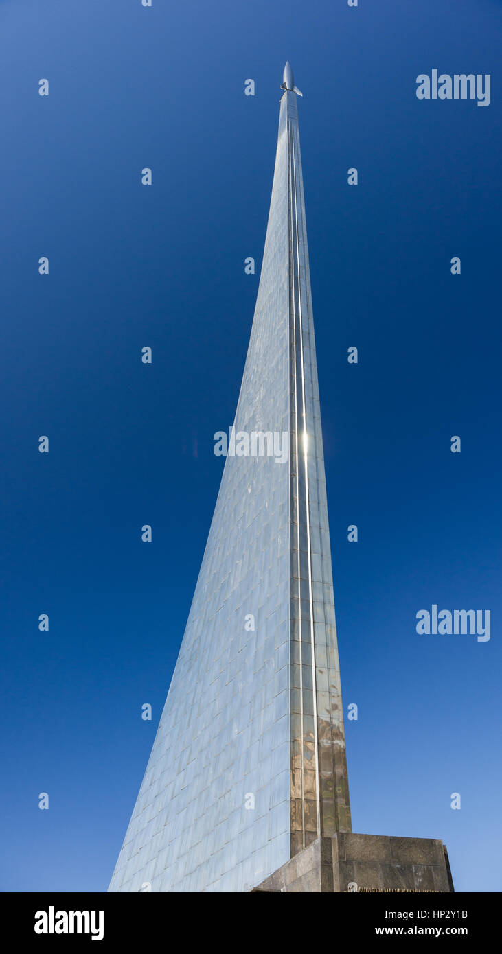 MOSCOW, RUSSIA - May 2, 2013: Monument to the Conquerors of Space ...