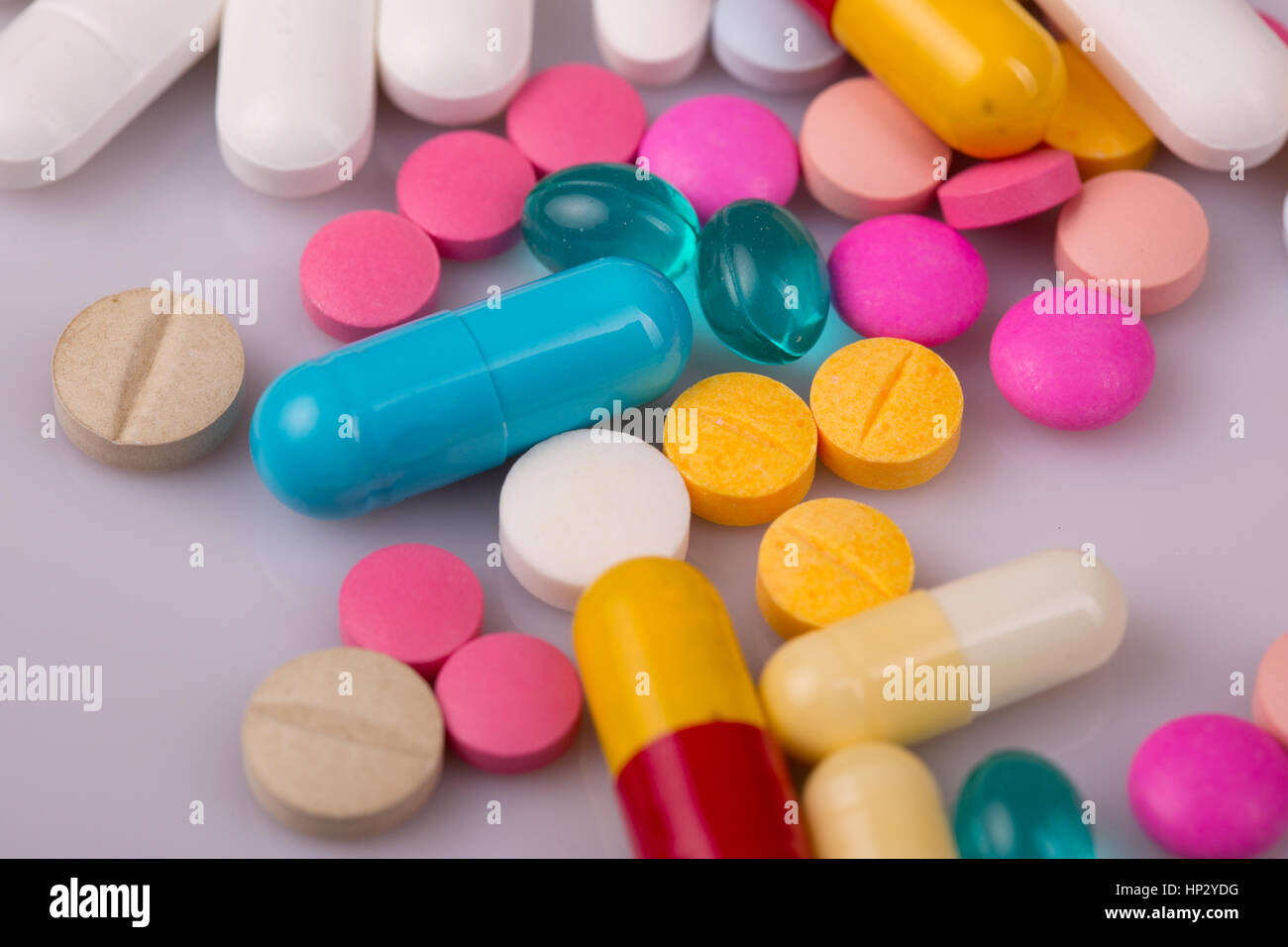 different Tablets pills capsule heap mix therapy drugs Stock Photo - Alamy