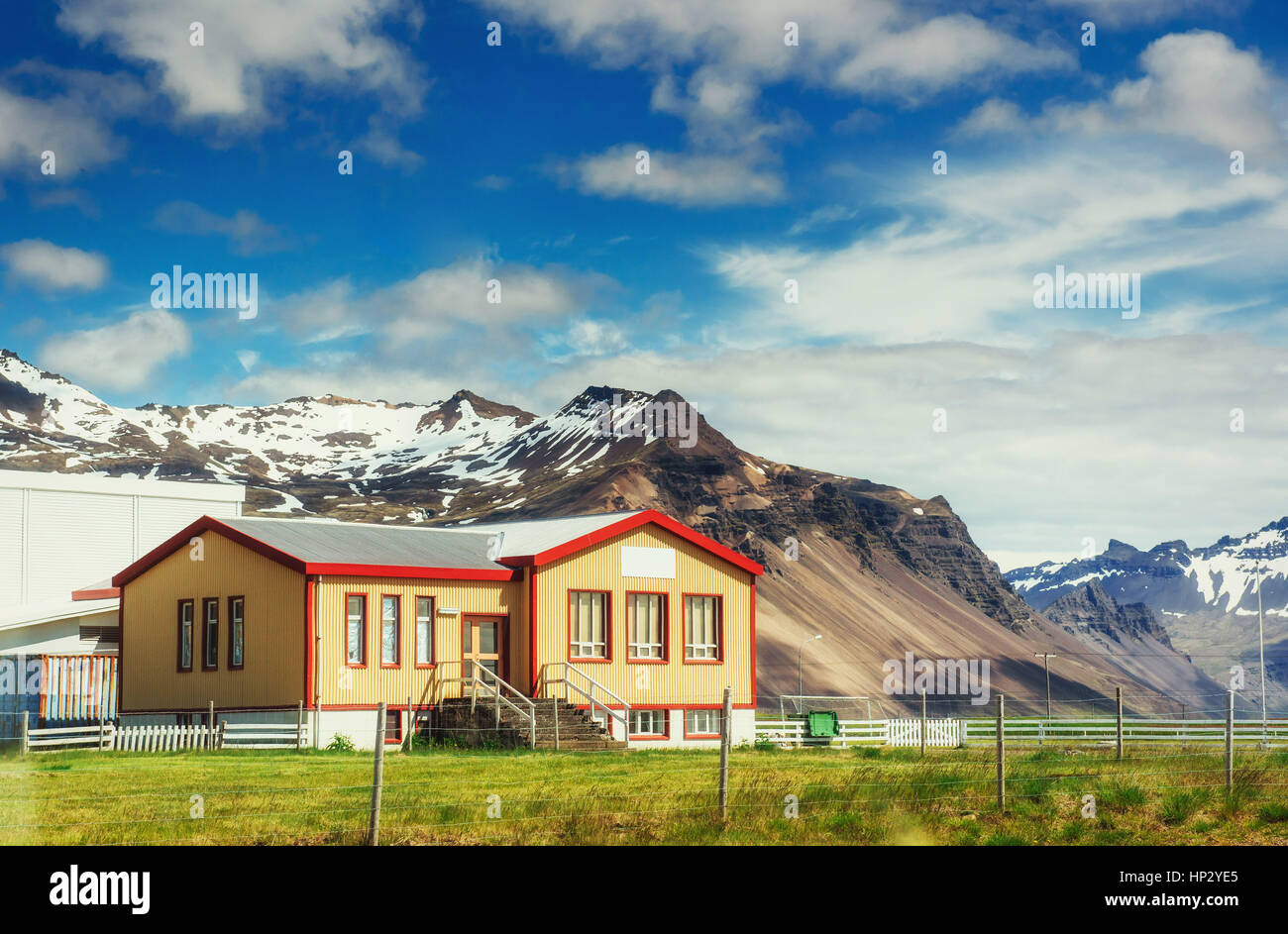 House in the mountains Stock Photo - Alamy