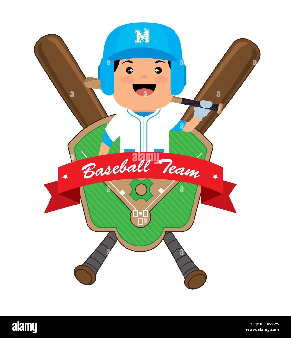 Baseball player avatar character hi-res stock photography and images ...