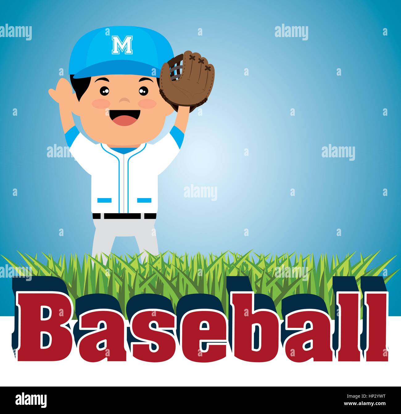 Baseball player avatar character hi-res stock photography and images ...