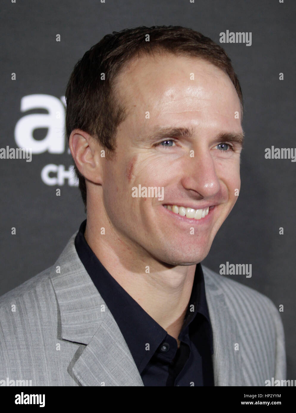 Drew Brees arrives for the Directv Super Saturday Night party on ...