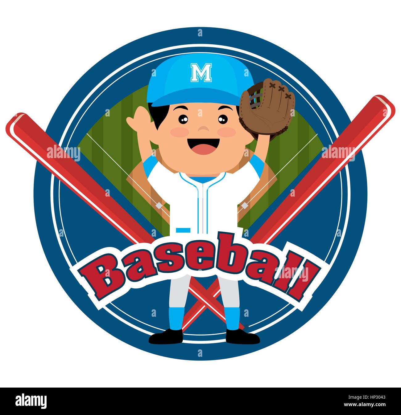Baseball player avatar character hi-res stock photography and images ...