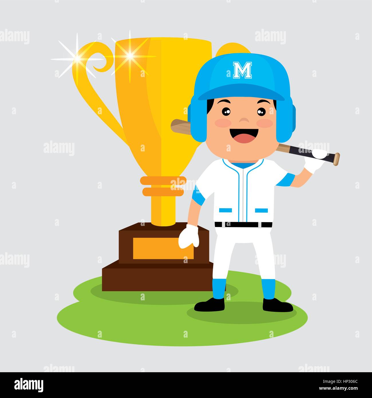 Baseball player avatar character hi-res stock photography and images ...