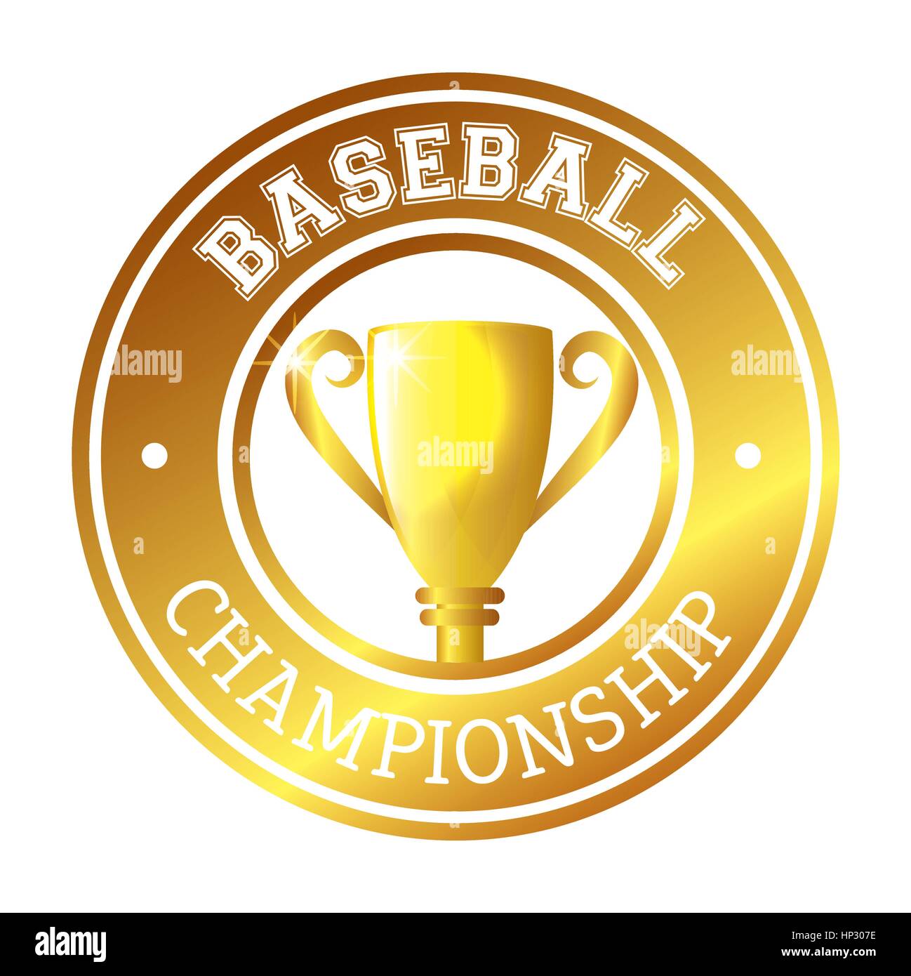 baseball trophy winner icon vector illustration design Stock Vector ...