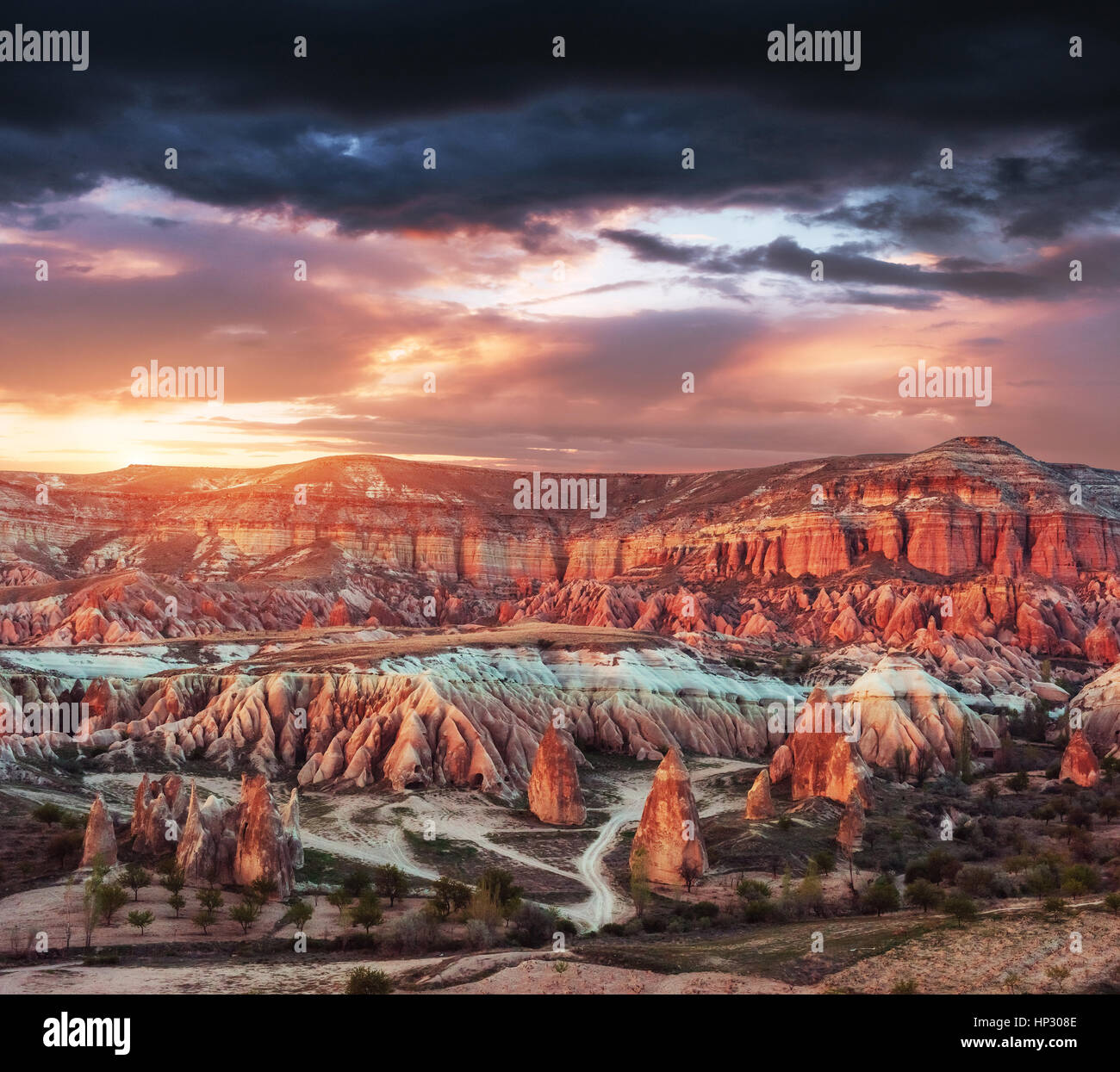 The landscape of Cappadocia. Turkey Stock Photo - Alamy