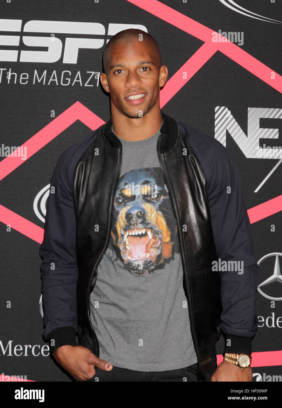 Victor Cruz arrives at the ESPN The Magazine's "Next" Super Bowl party ...