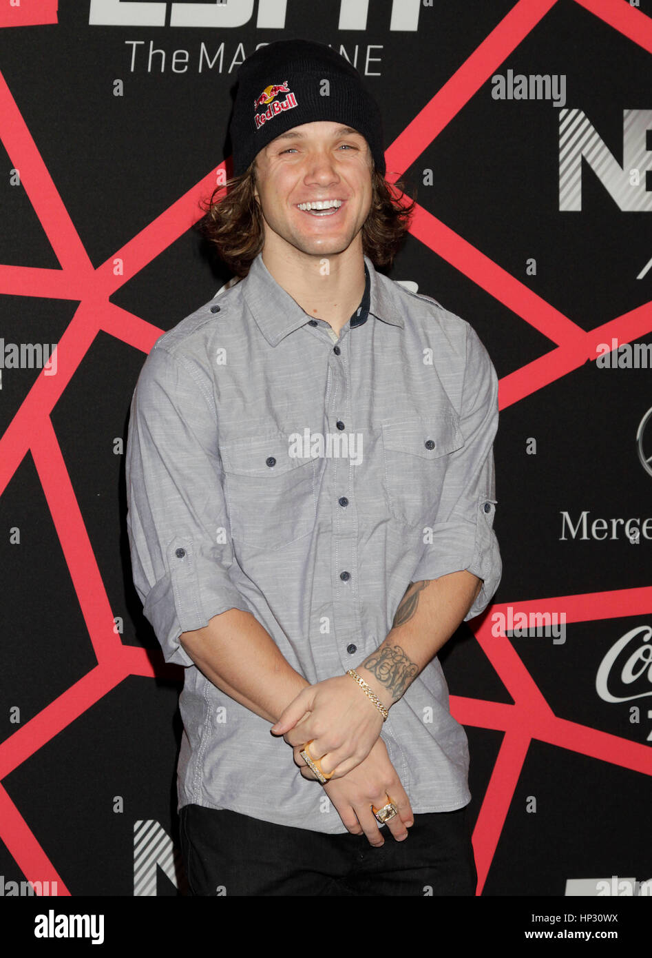 Louie Vito arrives at the ESPN The Magazine's "Next" Super Bowl party ...
