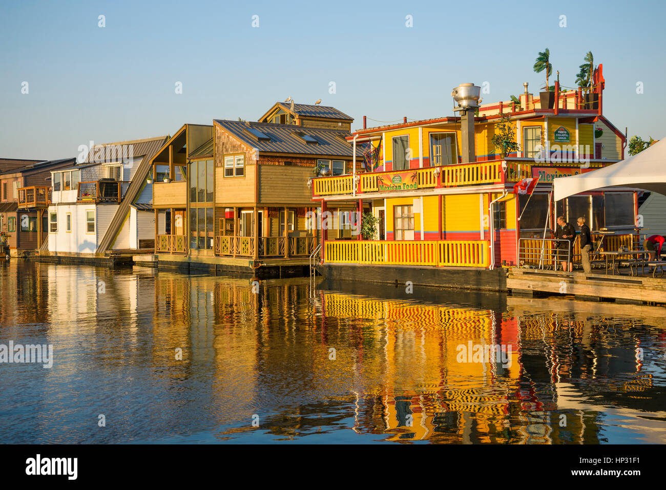 Floating home village, Fisherman's Wharf, Victoria, British Columbia ...