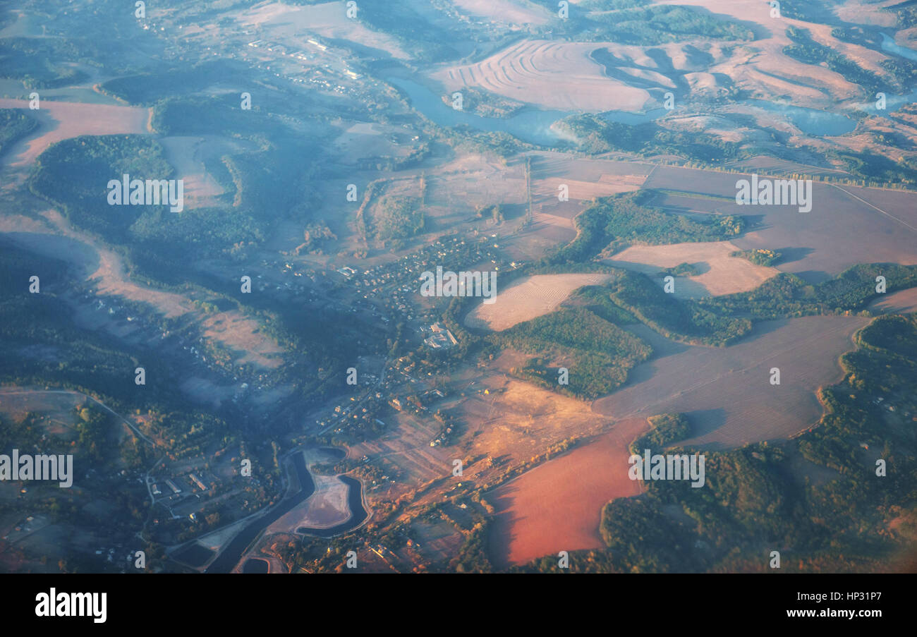 view from the airplane window Stock Photo - Alamy