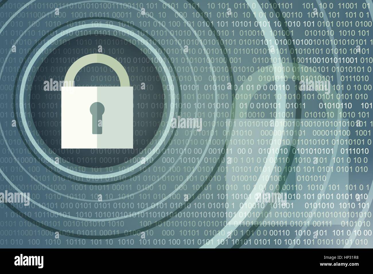 Technology safety concept. Closed Padlock on digital background Stock ...