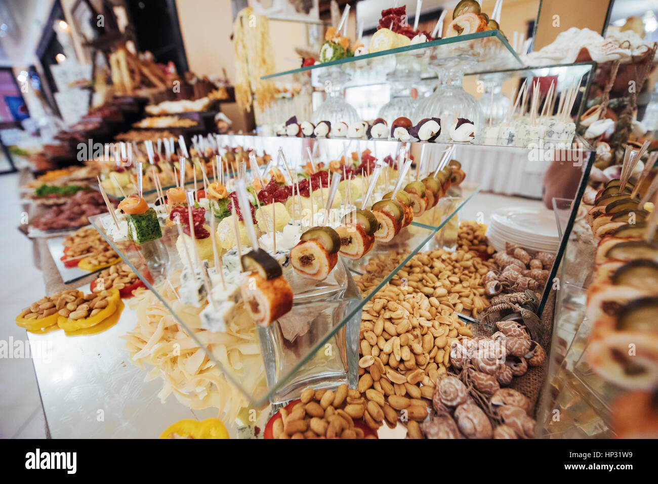 sweet buffet table Stock Photo - Alamy