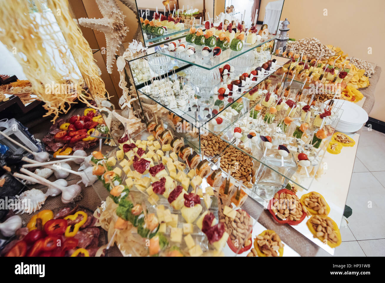 sweet buffet table Stock Photo - Alamy