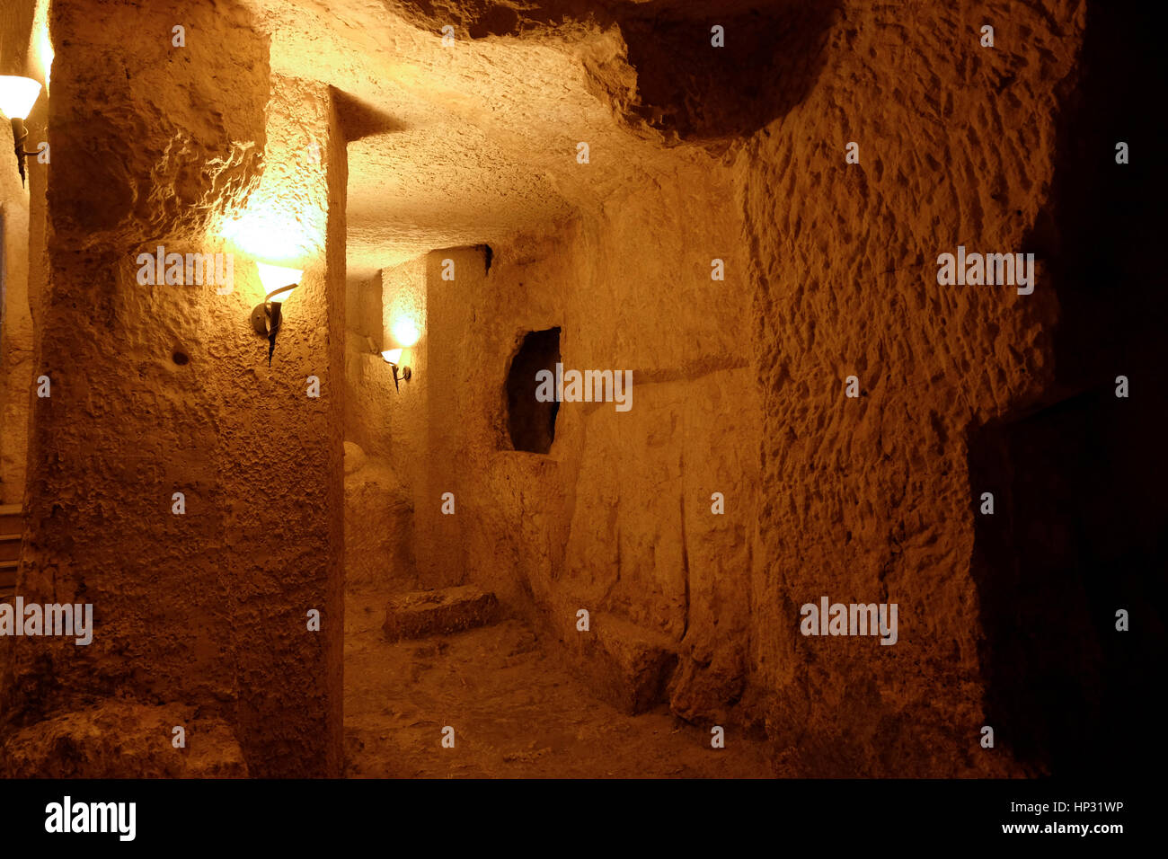 View of the Sacred Pit a series of Second Temple-era chambers inside ...