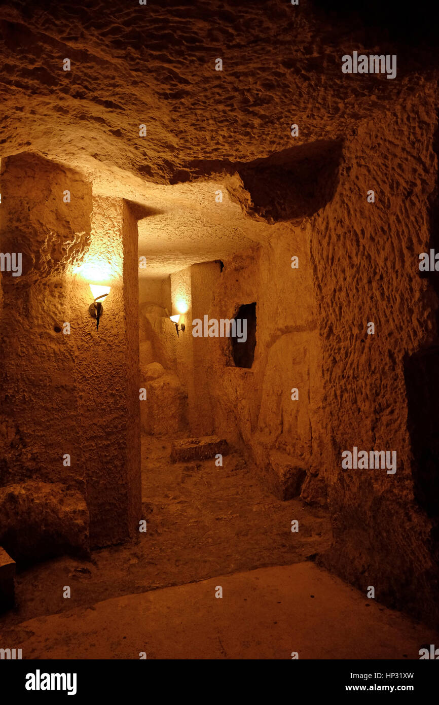 View of the Sacred Pit a series of Second Temple-era chambers inside ...