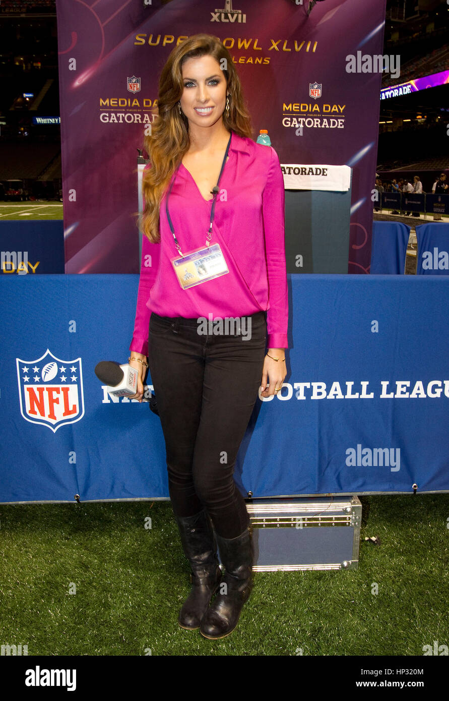 Katharine Webb, Miss Alabama and Inside Edition reporter at the Super ...