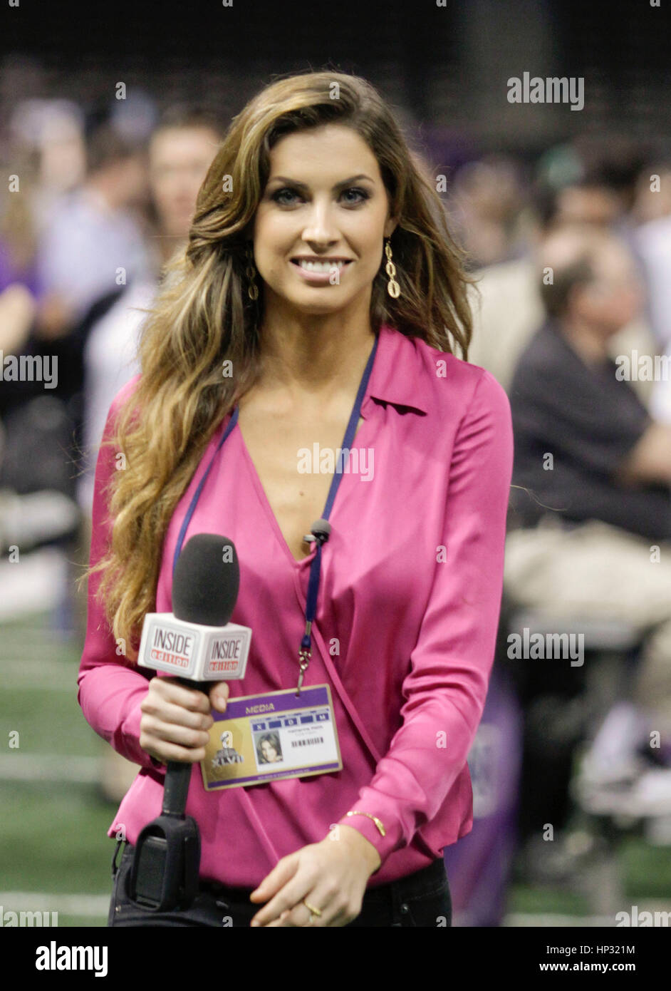 Katharine Webb, Miss Alabama and Inside Edition reporter at the Super ...