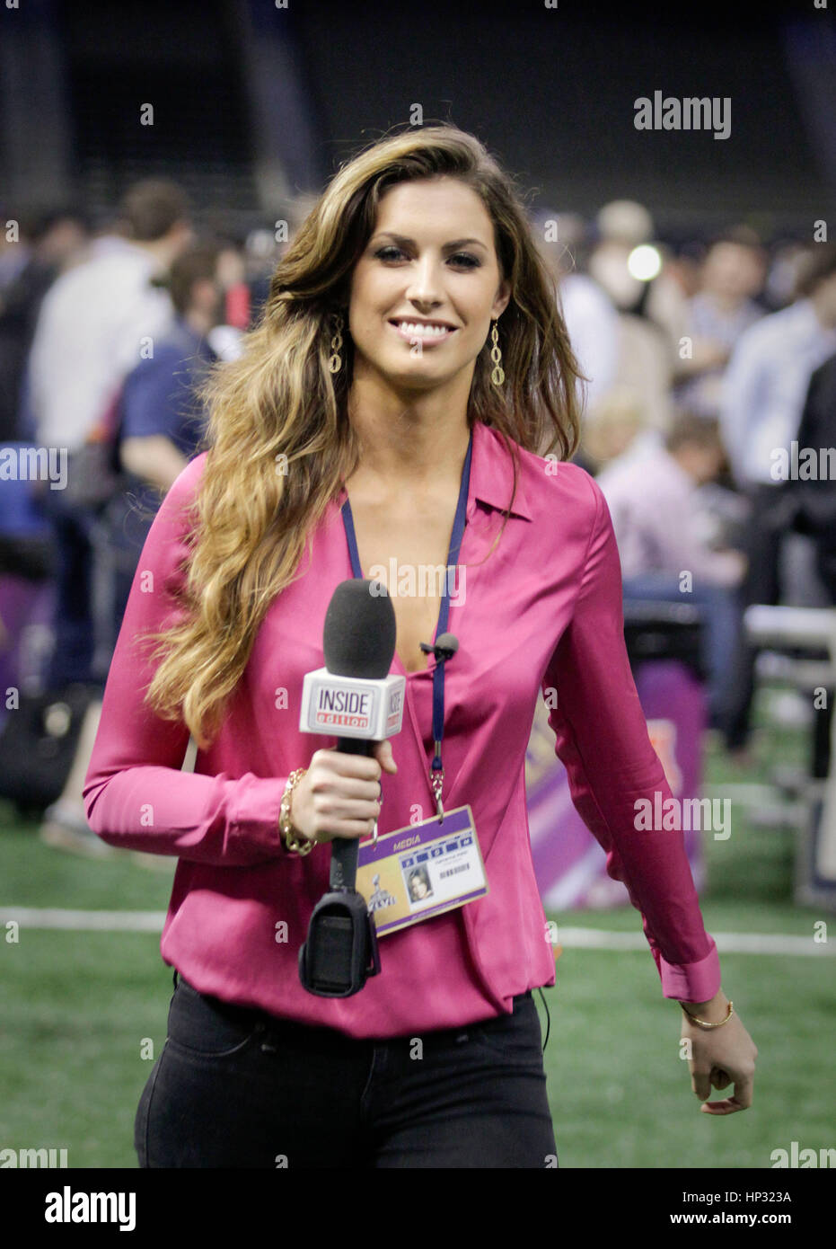 Katharine Webb, Miss Alabama and Inside Edition reporter at the Super ...