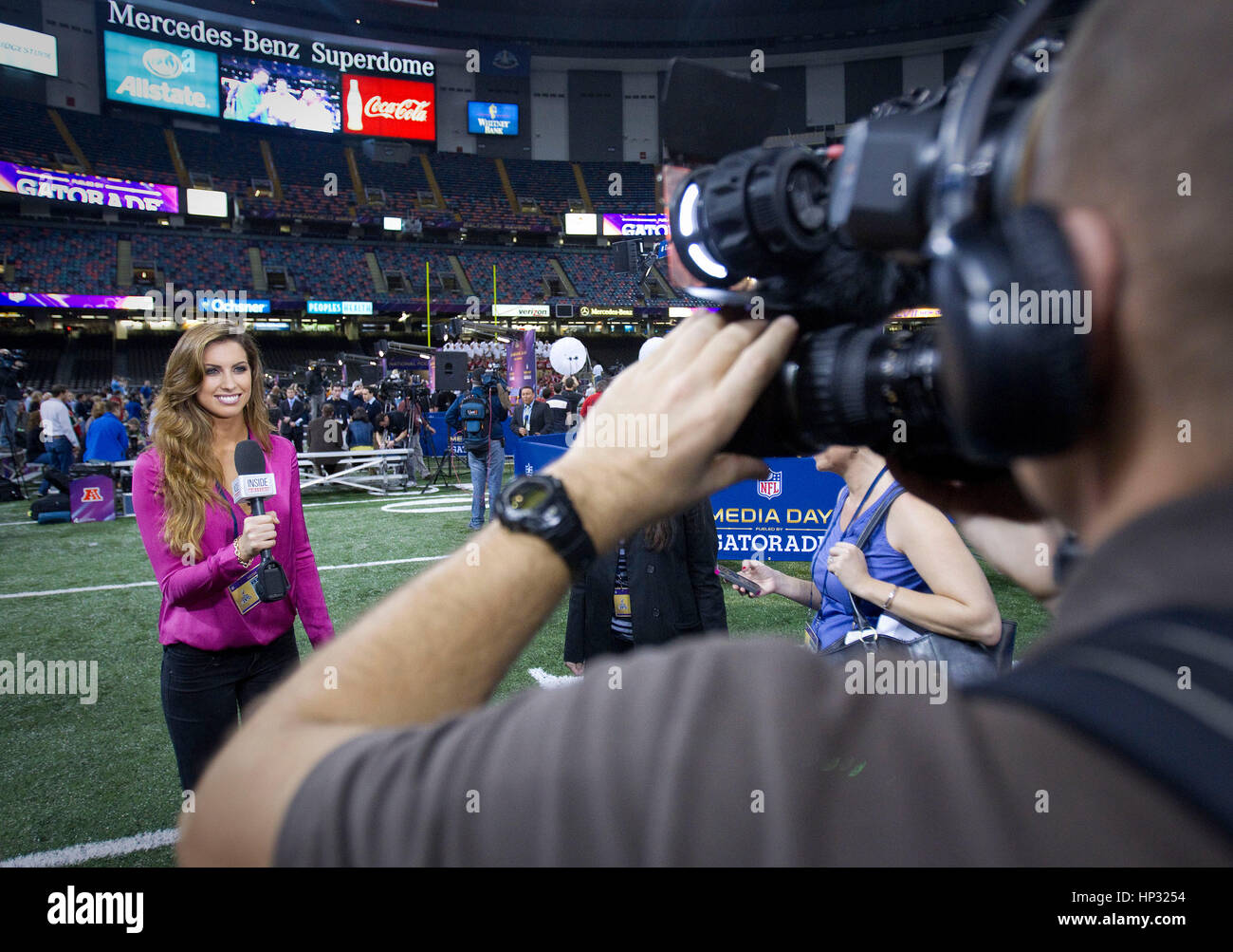 Katharine Webb, Miss Alabama and Inside Edition reporter at the Super ...
