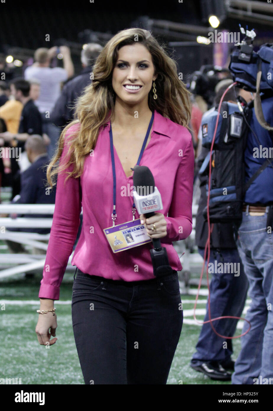 Katharine Webb, Miss Alabama and Inside Edition reporter at the Super ...