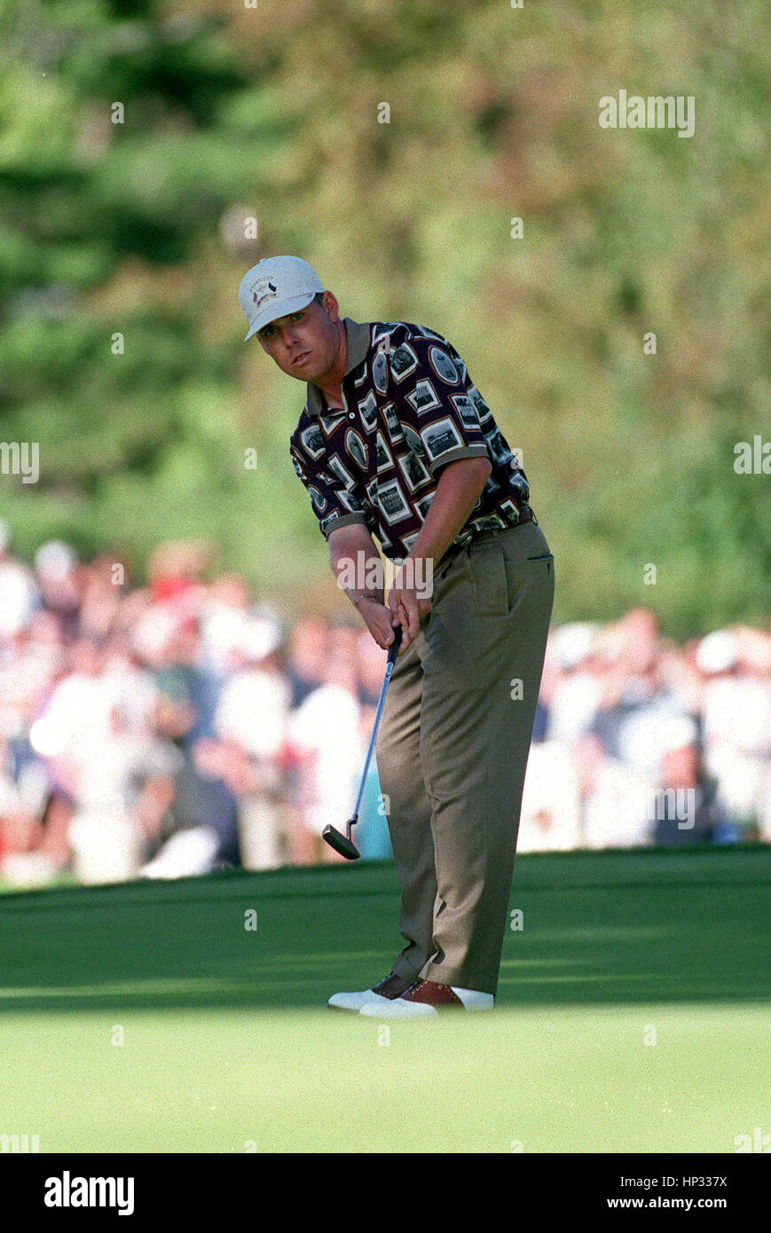 JUSTIN LEONARD PUT ON 17 GREEN RYDER CUP BROOKLINE CC USA 26 September ...