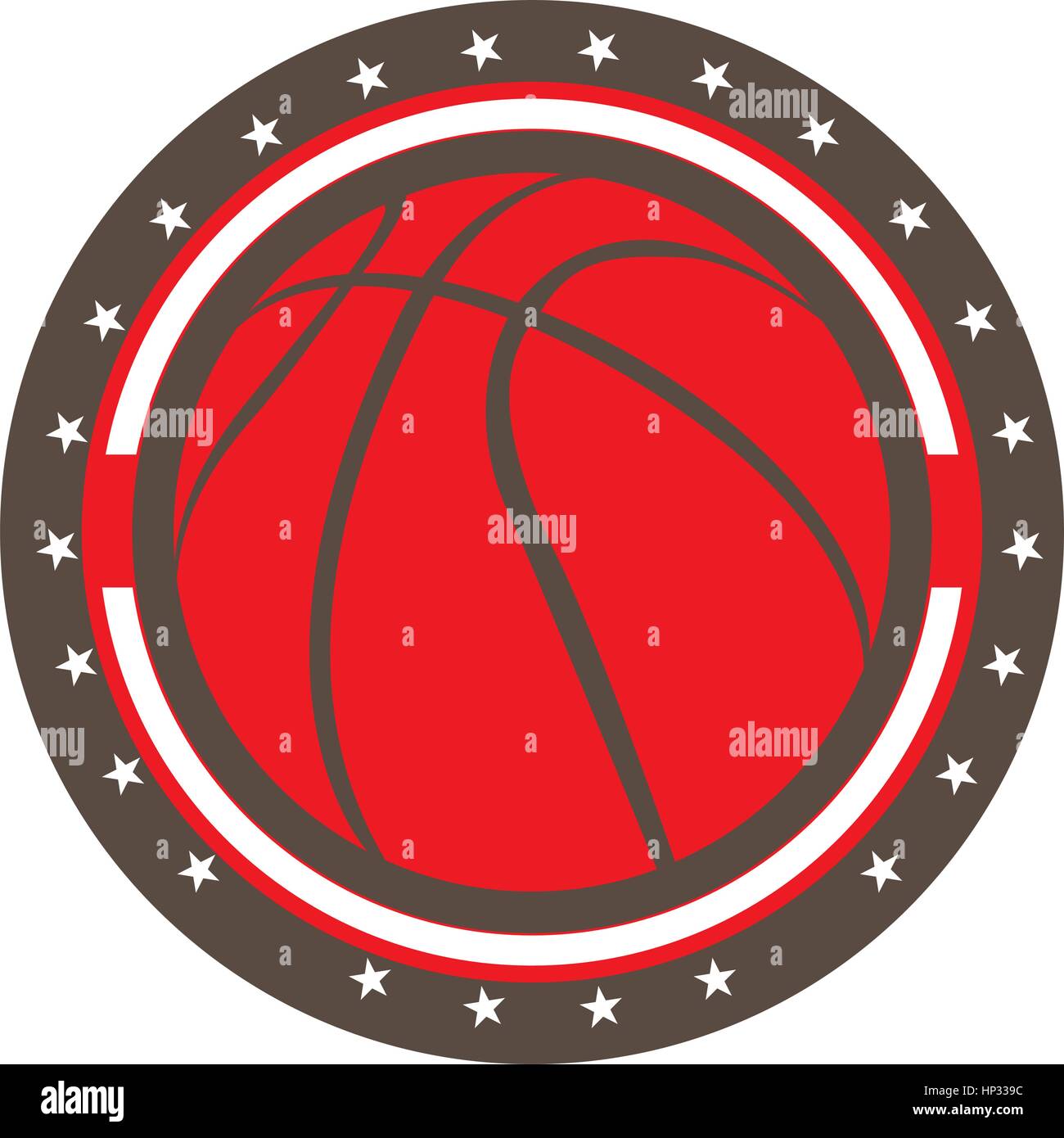 Isolated basketball emblem Stock Vector Image & Art - Alamy
