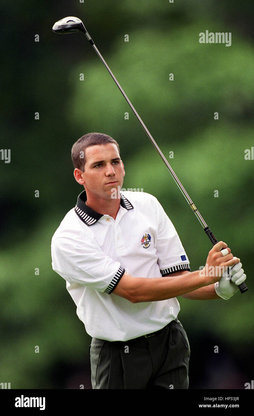 SERGIO GARCIA RYDER CUP BROOKLINE CC USA 26 September 1999 Stock Photo ...