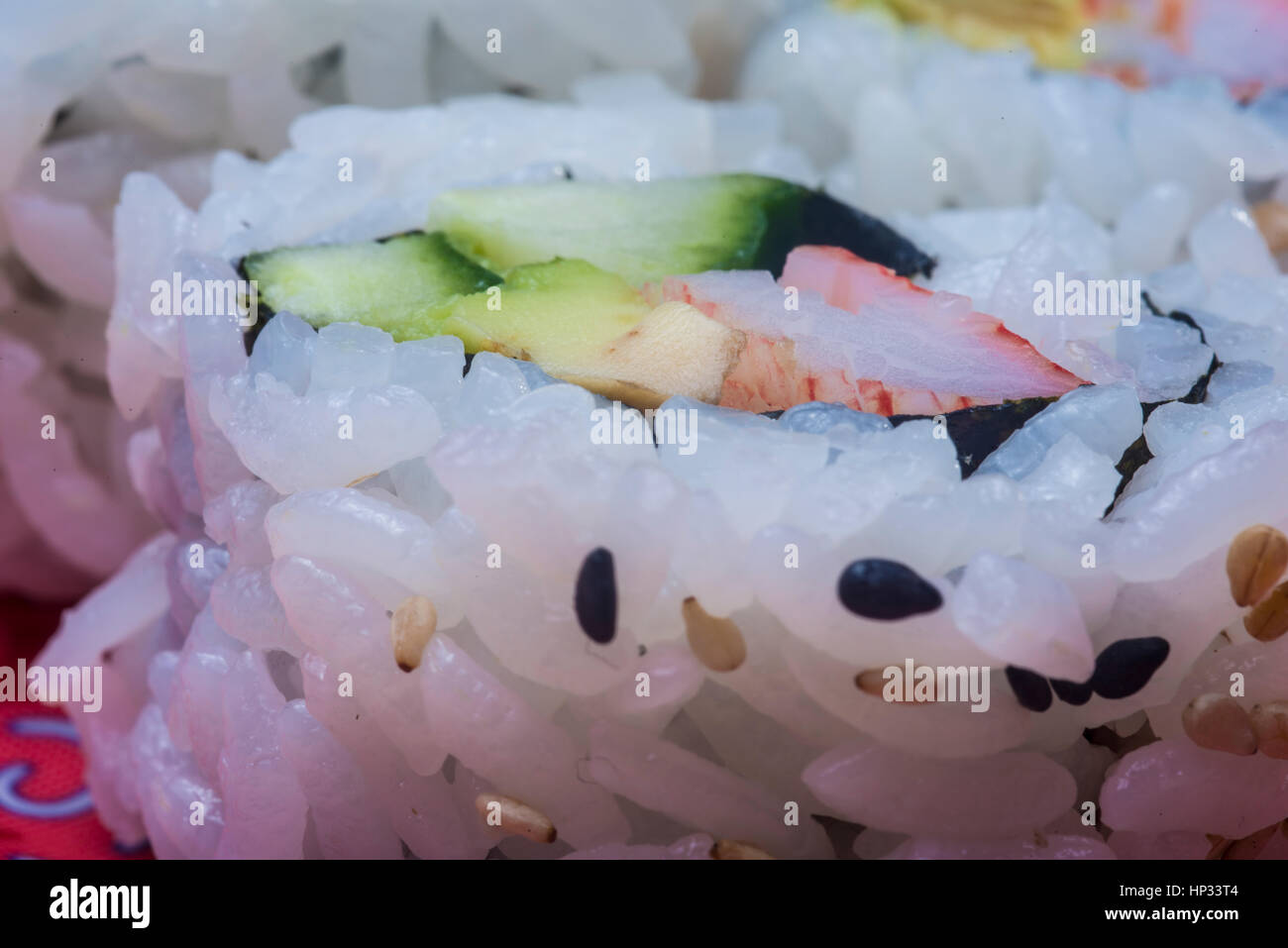 California roll closeup Stock Photo - Alamy