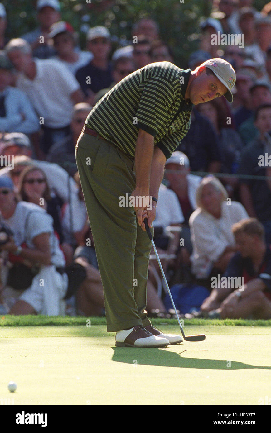 PHIL MICKELSON RYDER CUP BROOKLINE CC USA 23 September 1999 Stock Photo ...