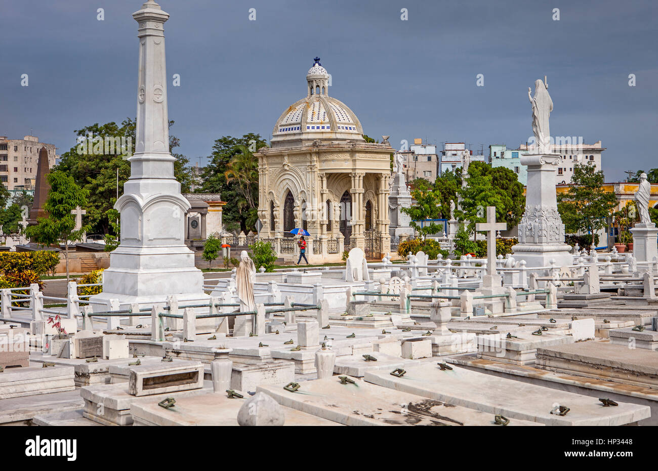 Cementerio Cristobal Colon, Colon Cemetery, La Habana, Cuba Stock Photo ...