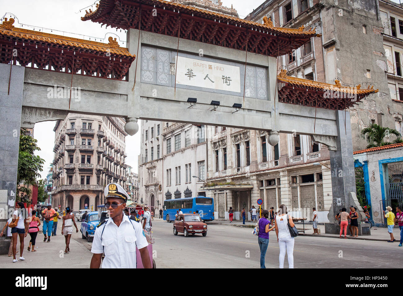 Main Gate in Chinatown, erected 1998, gift of the government of China ...
