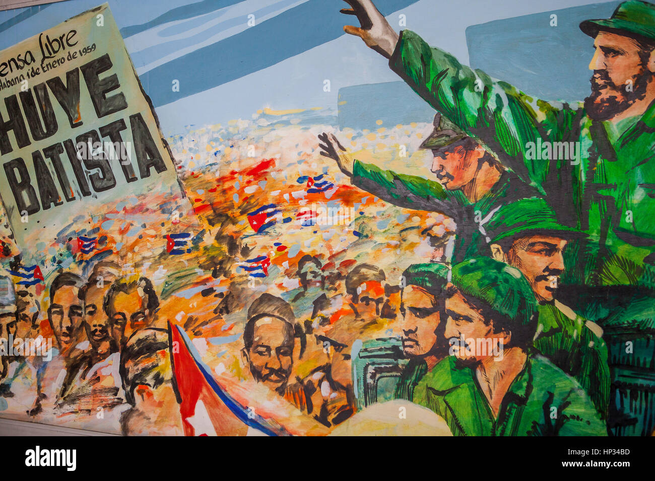 Detail of Mural, in Museum of the Revolution (Museo de la Revolucion ...