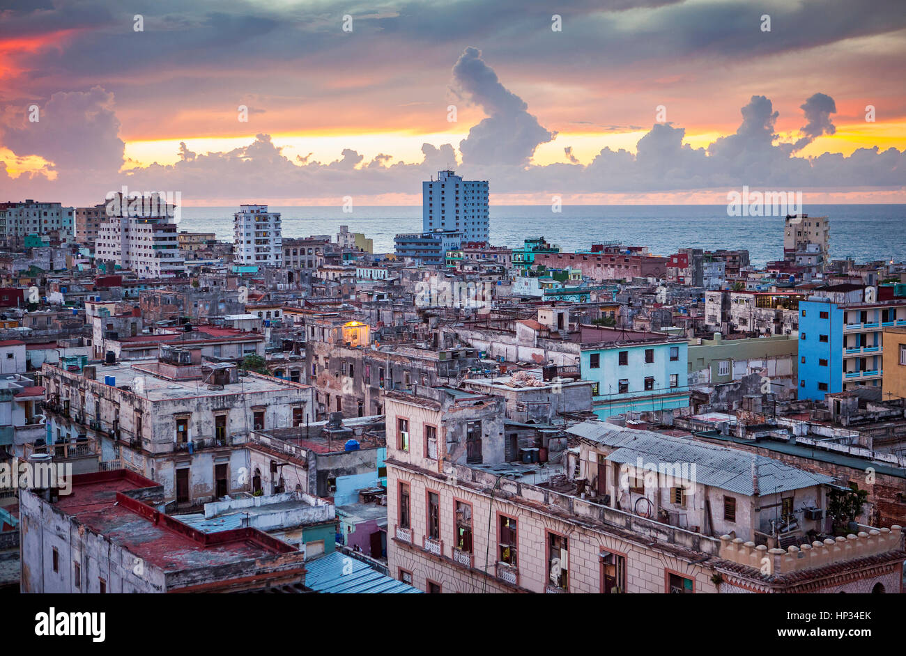 View of Centro Habana district, La Habana, Cuba Stock Photo - Alamy